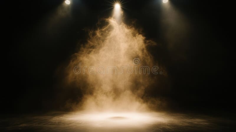 A Dramatic Stage Lighting Setup. Stock Image - Image of scale, dust ...