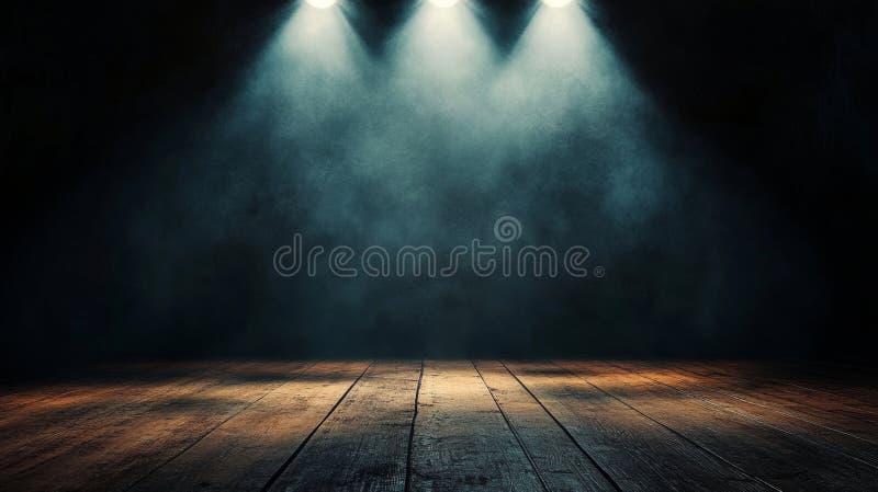 Dramatic Stage Lighting Transforms the Dark Auditorium into a ...