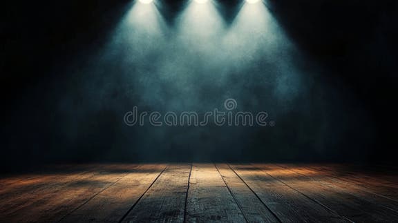 Dramatic Stage Lighting Transforms the Dark Auditorium into a ...