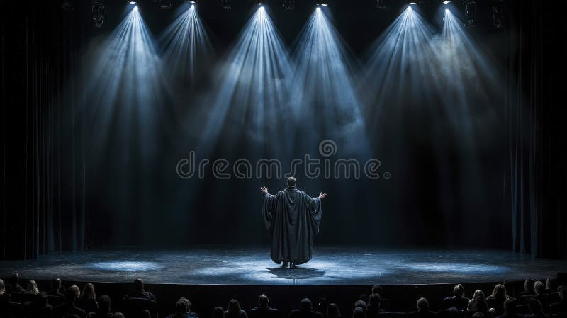 Dramatic Stage Performance Theater Venue Live Acting Showcase Intimate ...