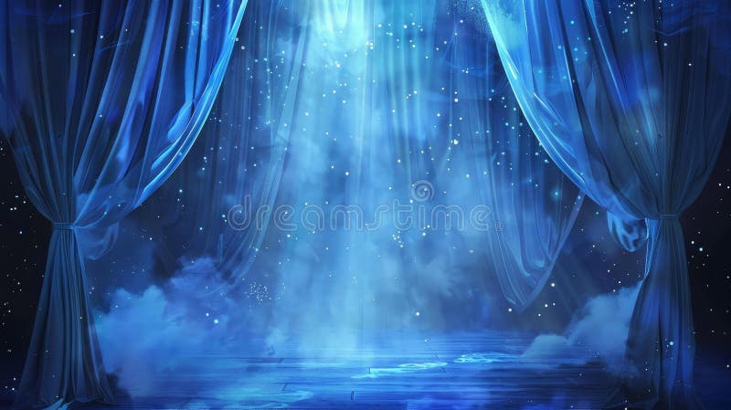 Dramatic Stage Set Using Transparent Curtains for Captivating Scene ...