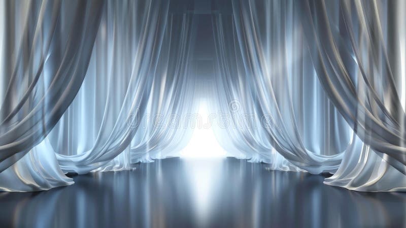Dramatic Stage Set Using Transparent Curtains for Captivating Scene ...