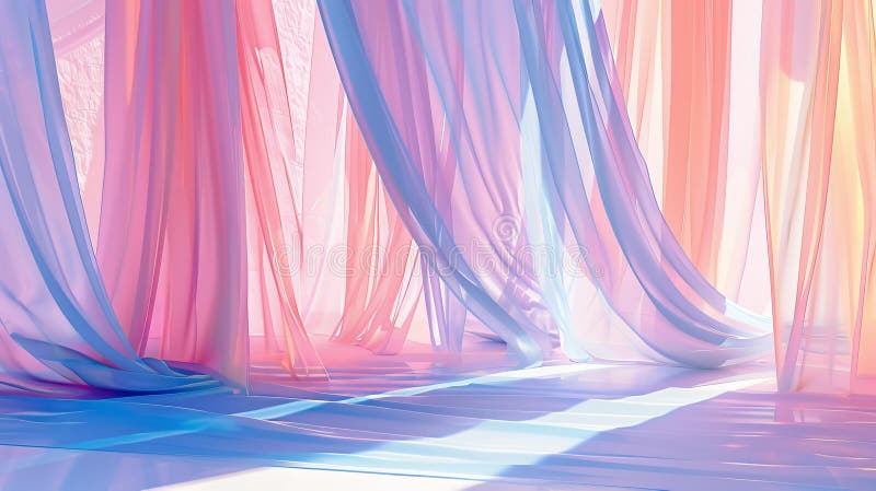 Dramatic Stage Set Using Transparent Curtains for Captivating Scene ...