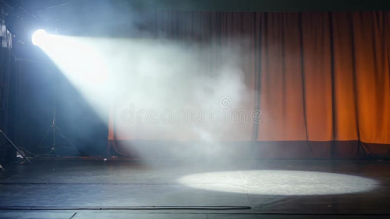 Dramatic Stage Spotlight and Fog for Performance or Event Design ...