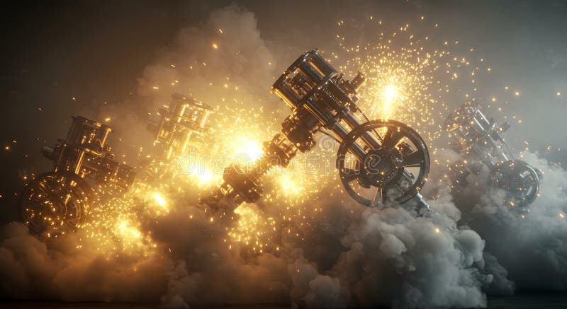 Steampunk Engine Explosion Stock Photos - Free & Royalty-Free Stock ...