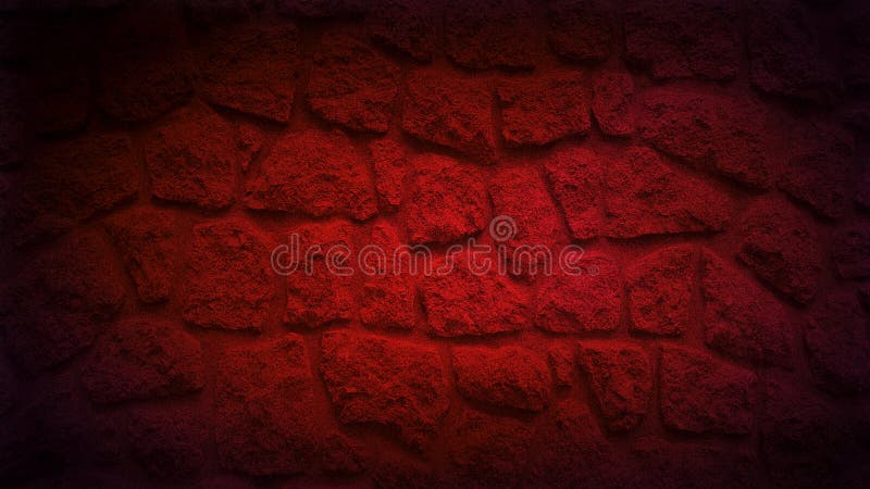 A Dramatic Stone Wall Background with Deep Red and Black Gradient Tones ...