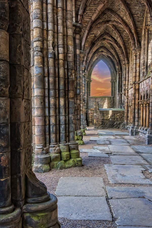 Dramatic Stone Work and Beautiful Archways in Scotland Stock Image ...