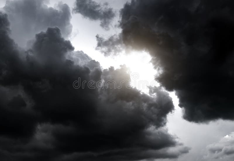 Dramatic Storm Clouds Background Stock Image - Image of nature ...