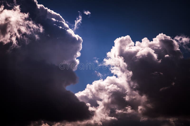 Dramatic Storm Clouds Background Stock Image - Image of smoke ...