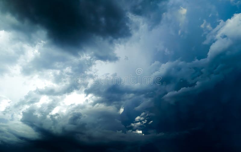 Dramatic Storm Clouds Background Stock Image - Image of thunderstorm ...