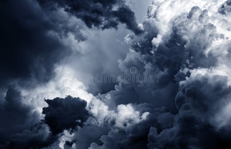 Dramatic Storm Clouds Background Stock Image - Image of thunderstorm ...