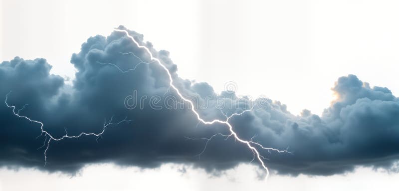Dramatic Storm Clouds with Intense Lightning. Powerful Weather ...