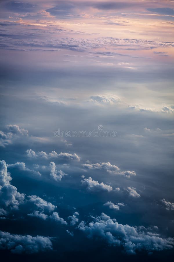 Dramatic Storm Clouds by Overlooking Stock Image - Image of clouds ...