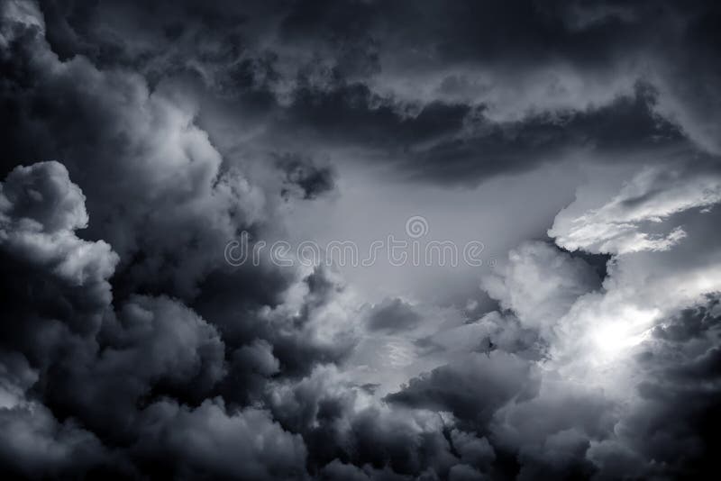 Dramatic Storm Clouds stock image. Image of cumulonimbus - 257829525