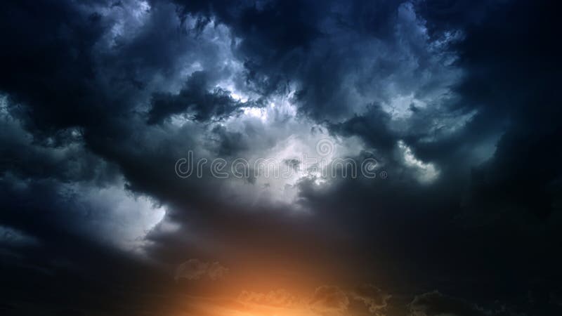 Dramatic Storm Clouds stock photo. Image of natural - 264985988