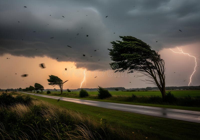 Strong Wind Bending Stock Illustrations – 291 Strong Wind Bending Stock ...