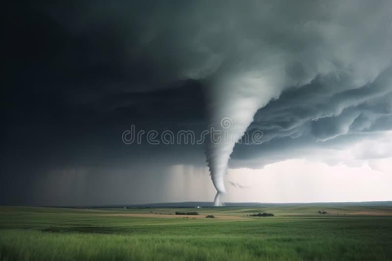 Dramatic Storm Tornado. Generate Ai Stock Illustration - Illustration of dramatic, rain: 275614242