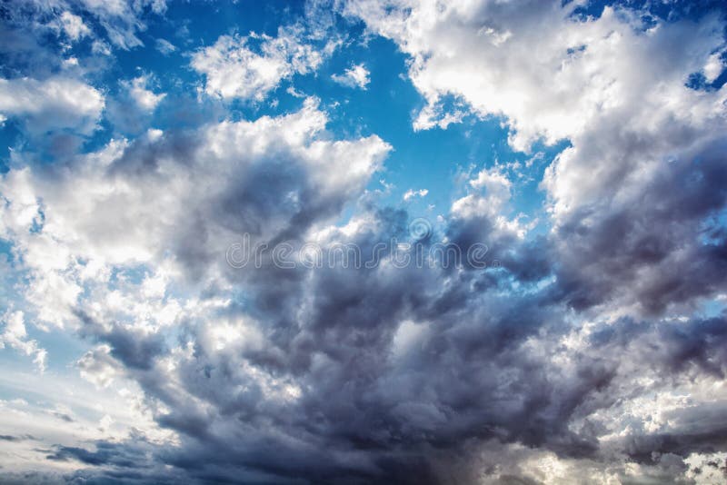 Dramatic Stormy Sky, Natural Scene Stock Image - Image of beauty, fear ...