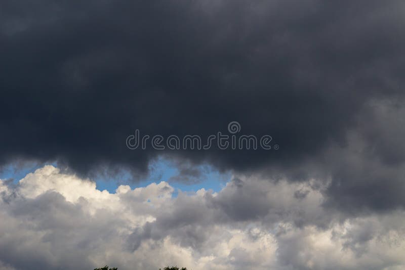 Dramatic Stormy Sky before Rain and Hurricane Stock Photo - Image of ...