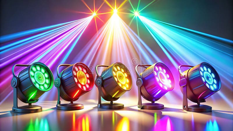 Dramatic Strobe Light Effects Isolated on White Background a ...