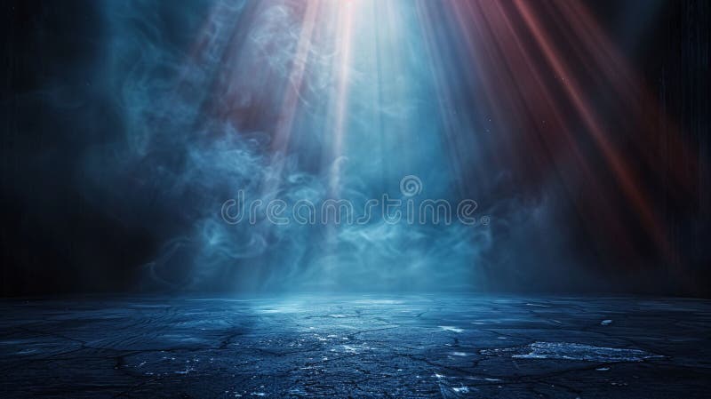 A Dramatic Studio Background Featuring a Spotlight Illuminating a Dark ...