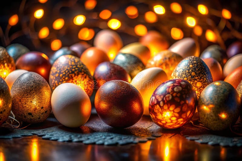 Dramatic Studio Night Photography Glowing Eggs with Striking Lighting ...