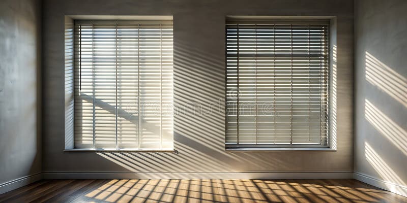 Dramatic Studio Wall Scene with Gobo Shadow Window Frame and Blinds ...