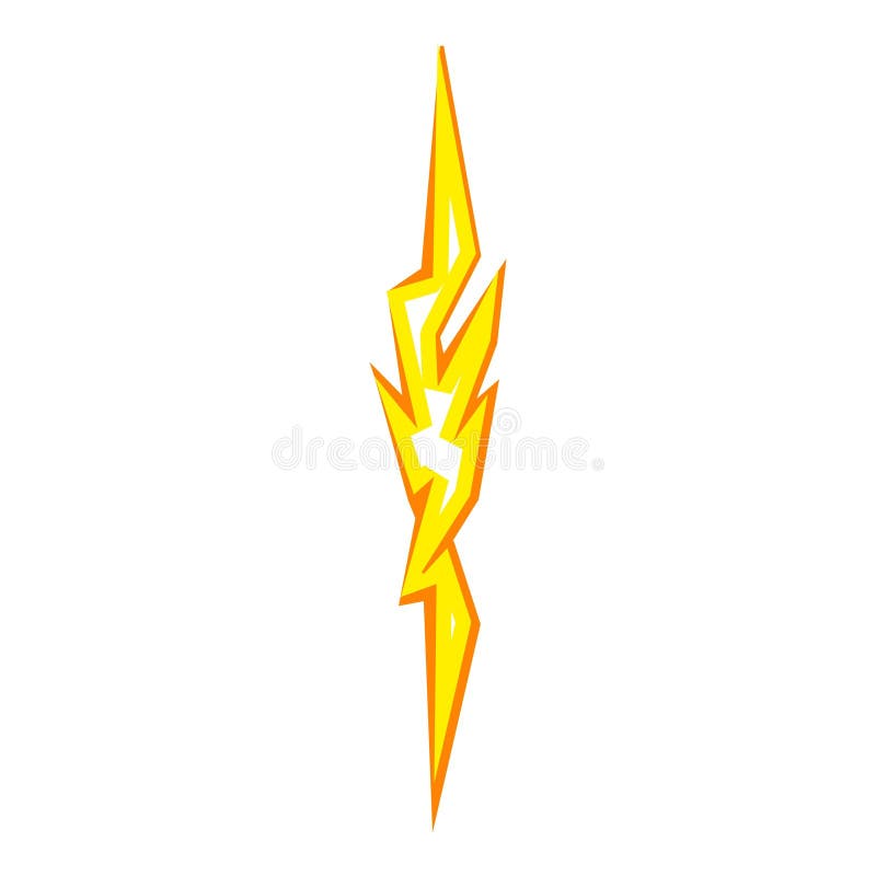 Dramatic Style Bolt Icon Cartoon Vector. Thunder Light Stock Vector ...