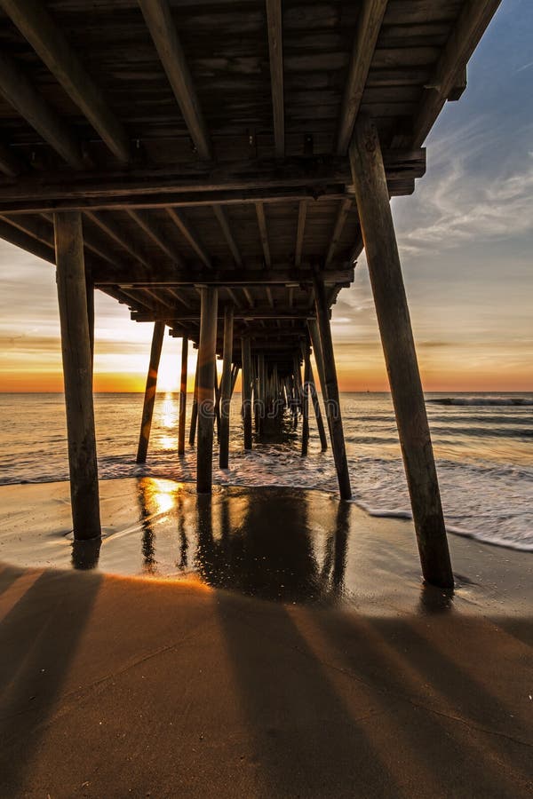 Dramatic Summer Golden Hour in Virginia Beach Stock Image - Image of ...