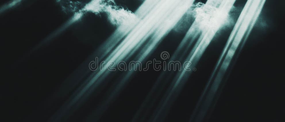 Dramatic Sun Rays Breaking through Dark Clouds on a Moody Background ...