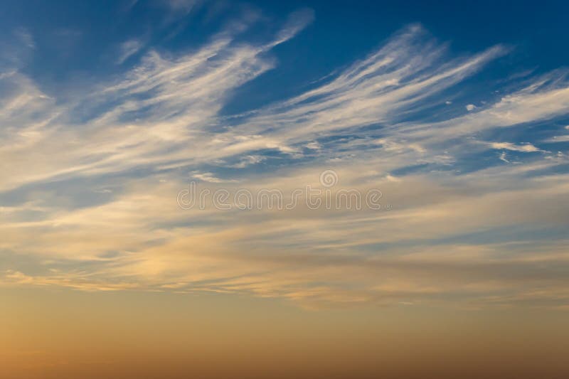 Dramatic Sunrise Orange Sky with White Cloud at Morning at Outdoor ...