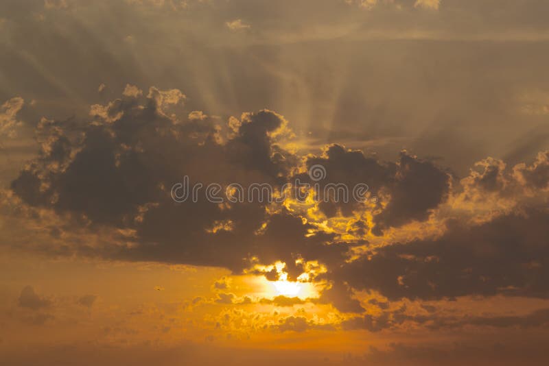 Dramatic sunset stock image. Image of beam, mood, cloudscape - 2662589