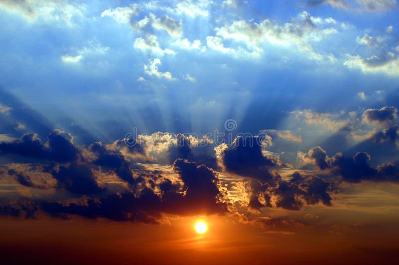 Dramatic Sunset stock image. Image of skies, dramatic - 3997621