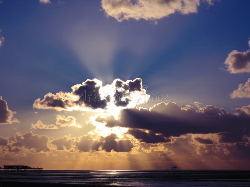 Dramatic Sunset stock photo. Image of scape, dreamy, meteorology - 549214