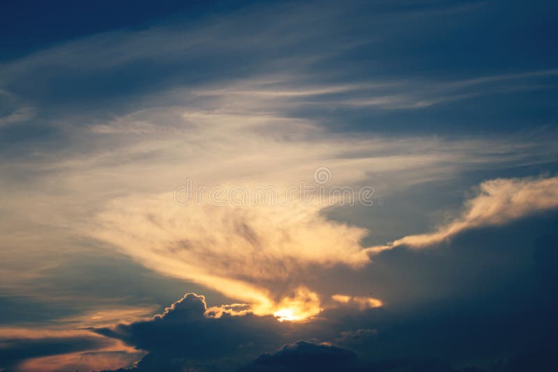 A Dramatic Sunset Around Me Stock Image - Image of sunset, people ...