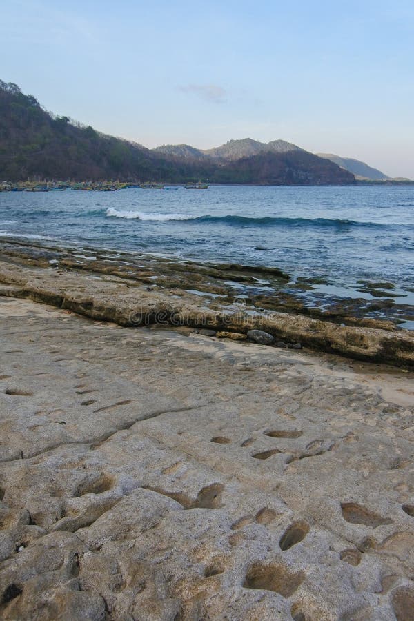 Dramatic Sunset Around Papuma Beach in Jember, East Java, Indonesia ...