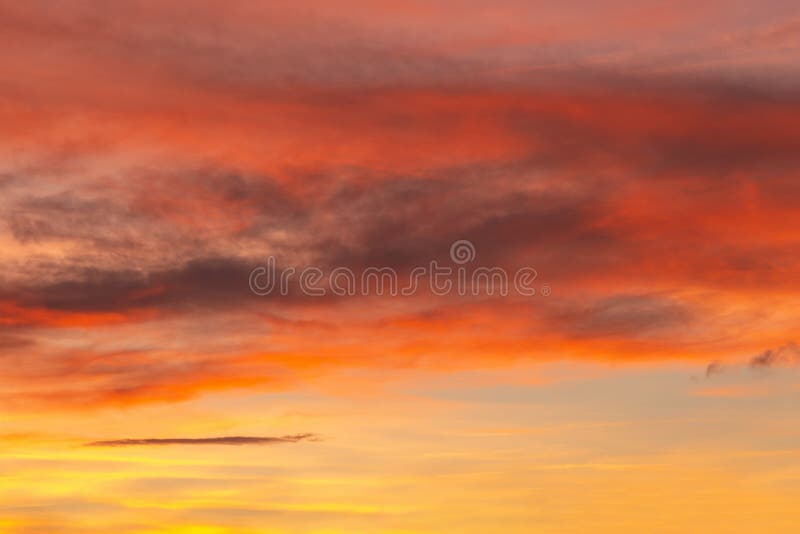 Dramatic Sunset. Background Sky at Sunset and Dawn Stock Image - Image ...