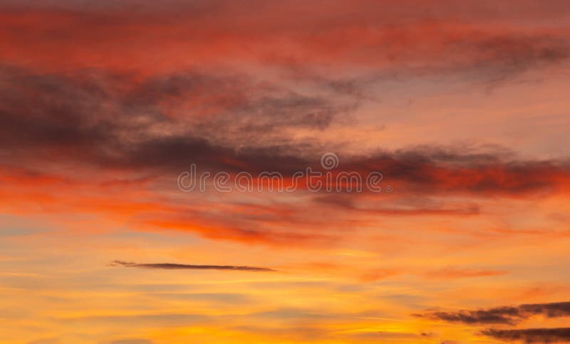 Dramatic Sunset. Background Sky at Sunset and Dawn Stock Image - Image ...