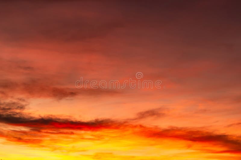 Dramatic Sunset. Background Sky at Sunset and Dawn Stock Photo - Image ...