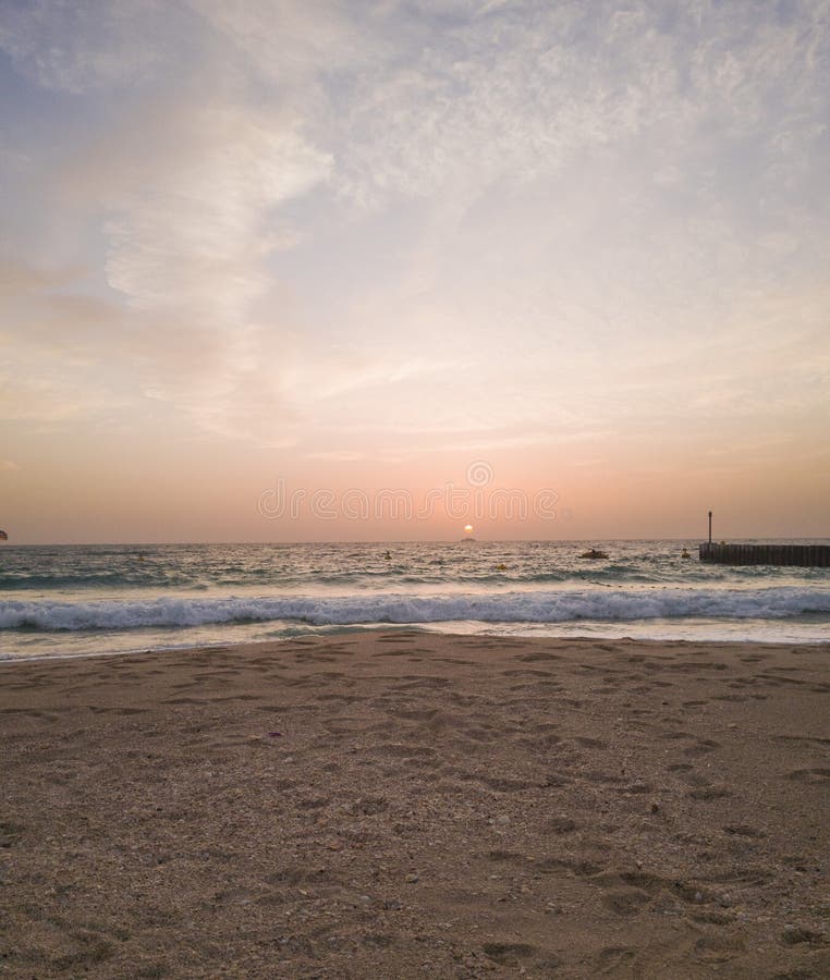 Dramatic Sunset Over the Ocean. Nature Stock Photo - Image of resort ...