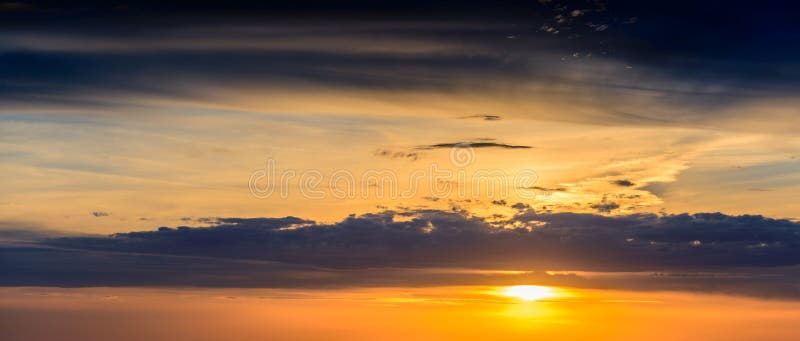 Dramatic Sunset Behind Clouds Stock Photo - Image of letterbox, nature: 72250892