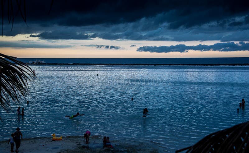 Dramatic Seascape Image of the Caribbean Coast N Boca Chica, Dominican ...
