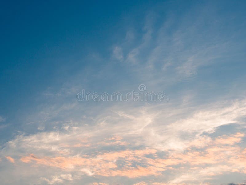 Dramatic Sunset. Clouds in Wide Open Sky. Beautiful Heaven Stock Photo ...