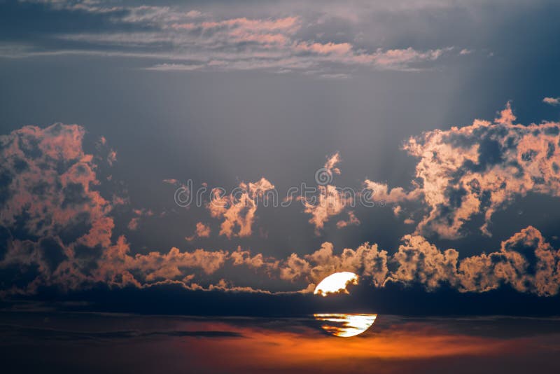 Dramatic sunset stock photo. Image of white, sunset - 101315802