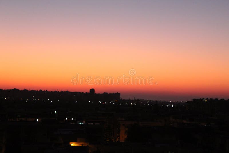 Dramatic sunset in Egypt stock photo. Image of morning - 249364412