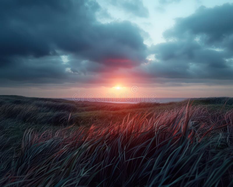 Dramatic Sunset with Gale Force Winds Twilight Sky, Red Sunset, Windy ...