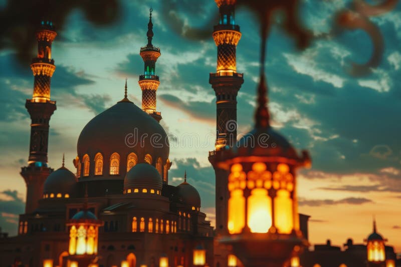 Eid Sunset Over Skyline Stock Photos - Free & Royalty-Free Stock Photos ...