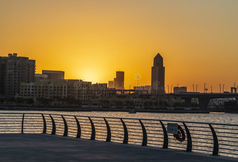 Dramatic Sunset Over a City Skyline. City Stock Image - Image of modern ...