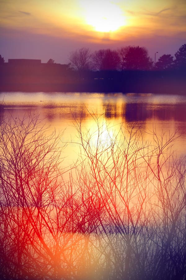 Dramatic sunset stock image. Image of fantasy, cloudy - 38763885