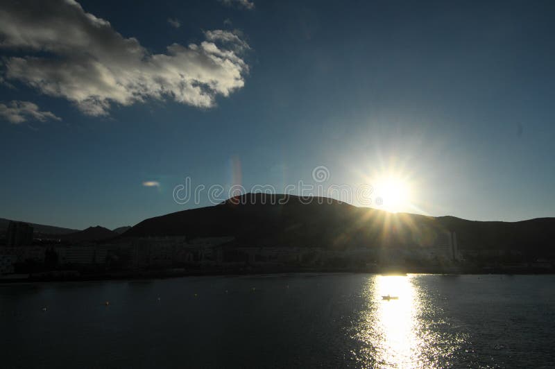 Dramatic Sunset Rays stock image. Image of evening, peak - 117305591